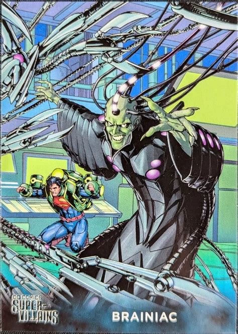 Brainiac Villains Superheroes Comics Bizarro Brainiac New Earth Dc