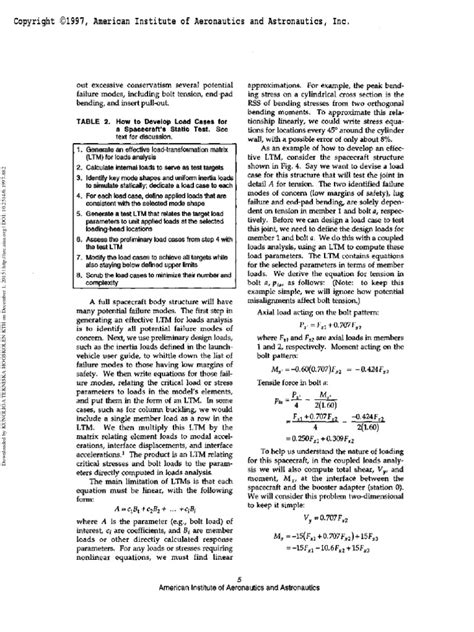 Designing Effective Static Tests For Spacecraft Structures Sarafin Ler Part6 Pdf