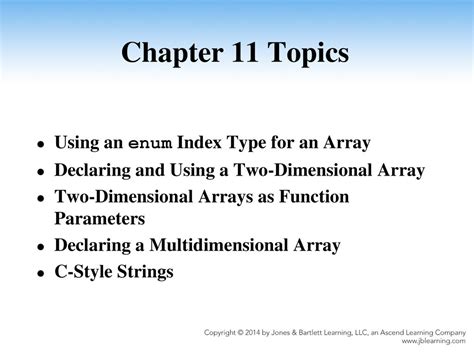Chapter 11 Arrays Ppt Download