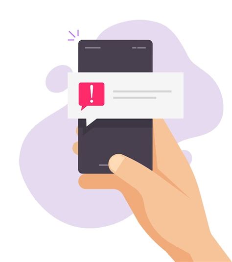 Premium Vector Warning Caution Notice Notification Secure Push Message Important Reminder On