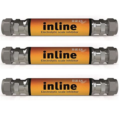 3x Trappex Inline Electrolytic Scale Reducer Inhibitor 15mm Compression Wras