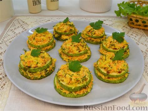 Рецепт Жареные кабачки с морковью и сыром на