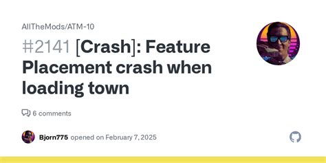 Crash Feature Placement Crash When Loading Town · Issue 2141 · Allthemodsatm 10 · Github