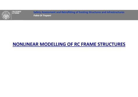 Nonlinear Modelling Of Rc Frame Structures Pdf