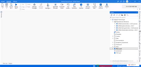 No Workflow Or Sequence Is Opened Even Mainxaml How Can I Fix