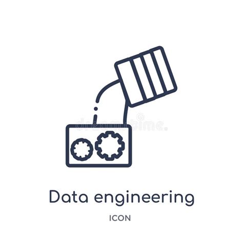 Linear Data Engineering Icon From General Outline Collection Thin Line Data Engineering Icon