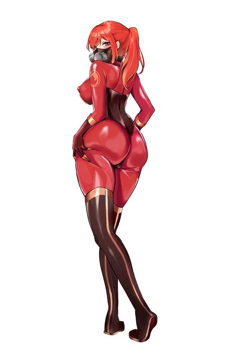 Sennei Pyro Tf2 Red Pyro Tf2 Team Fortress 2 Absurdres Commission Highres 1girl Ass