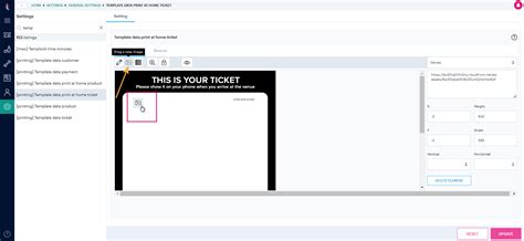 Designing And Building An E Ticket Print At Home Ticket Ticketsolve Help Centre