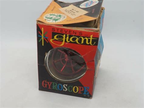 Vintage Giant Gyroscope Stevens In Original Box W Instructions 1963 3914714239