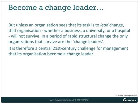 Why Is Change Management Important PPT