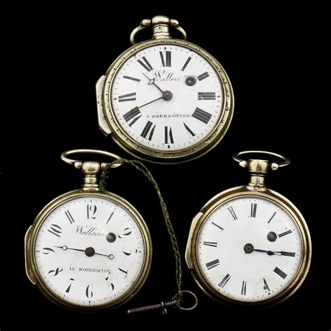 Fickur 3 St Silver Wallerius Norrköping 1800 Tal Vikt 370 G Bukowskis