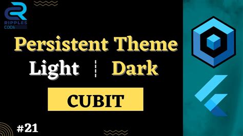 21 Persistent Dynamic Light Dark Theme Management Flutter Bloc And Cubit Tutorial Youtube