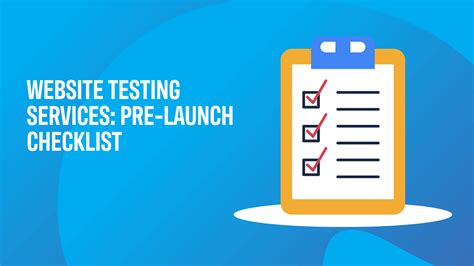 Reputation Management Checklist Website Testing Services Pre Launch