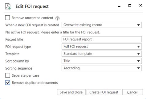 Working With The Foi Request Report F2 Docs