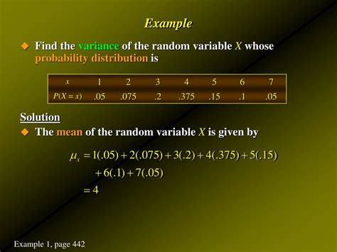 ppt distributions of random variables expected value variance and