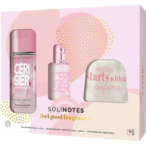 Solinotes 3 Piece Cherry Blossom T Set Perfumed Mist Eau De