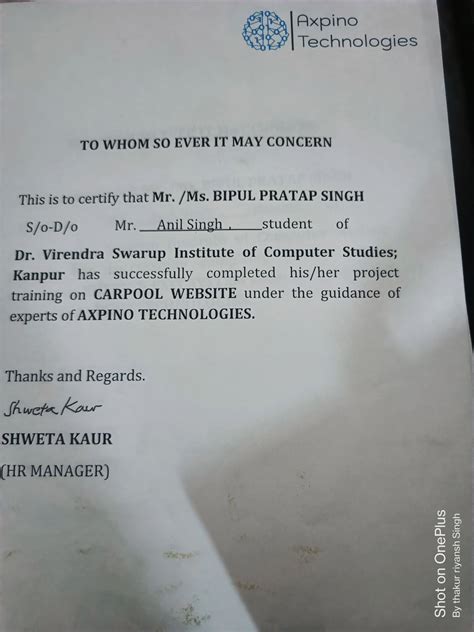 Bipul Pratap Singh On Linkedin Completed Training Project Successfully