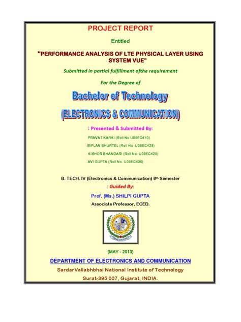 Performance Analysis Of Lte Physical Layer Using System Vue Pdf