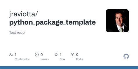 github jraviotta python package template test repo