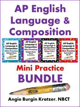 AP English Language Mini Practice BUNDLE Four Products Ap English Language Ap Language And