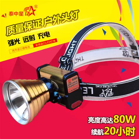 泰中星led头灯30w强光矿灯夜钓钓鱼灯充电远射手电筒超亮头戴式灯 虎窝淘