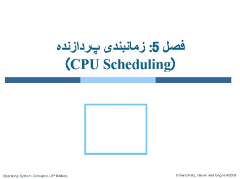 CPU Scheduling Operating System Concepts Th