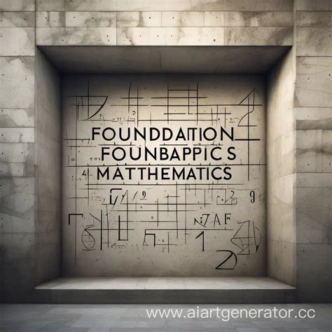 Russian Mathematical Foundation On Concrete Background Ai Art Generator