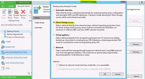 Remote Infrastructure Management Veeam Backup Proxy Configuration