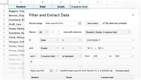 Cómo utilizar la función FILTRAR en Google Sheets