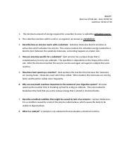 Exercise 4 Post Lab BIO207 Exercise 4 Post Lab Due 10 30 14 Lab Time 16 00 17 50 1 The