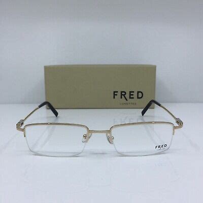 New Authentic Fred Lunettes Samoa N2 Eyeglasses C 002 Brushed Gold