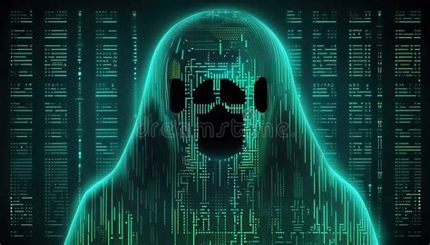 The Ghost In Your Computer Is Watching You Malware Invading Your System Stock Illustration
