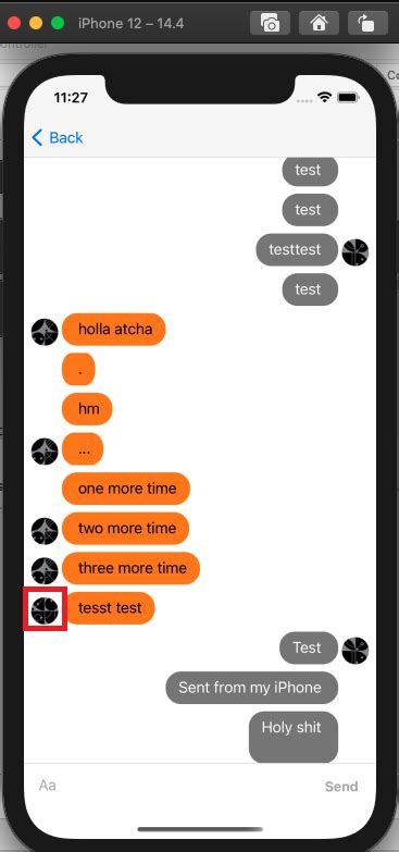 Ios Configureavatarview Not Working Properly In Messagekit Stack Overflow