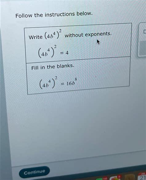 Solved Follow The Instructions Below Write 4b4 2 ﻿without