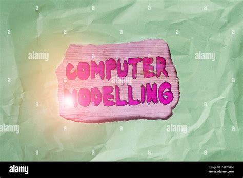 Word Writing Text Computer Modelling Business Photo Showcasing Using A Computer To Make A Model
