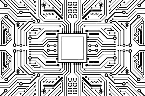 Premium Vector Abstract Background With Technology Circuit Board Texture Electronic