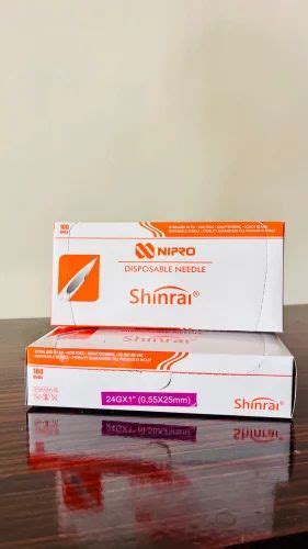 Nipro Shinrai Disposable Needle Size 24g At ₹ 2 3 Piece In Shirwal Id 2854918551091