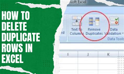 how to delete duplicate rows in excel find and remove duplicates