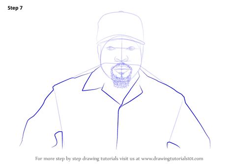 How To Draw Ice Cube Rappers Step By Step DrawingTutorials101 Com
