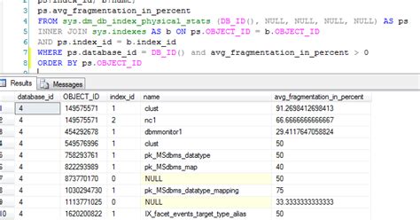 Sql Server Knowledge Sharing Blog Index Fragmentation Rebuild And Reorganize Through Tsql