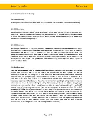 Fillable Online Conditional Formatting Fax Email Print PdfFiller