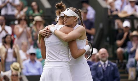 Wimbledon 2023 Elena Rybakina Moves Into Qfs After Beatriz Haddad Maia