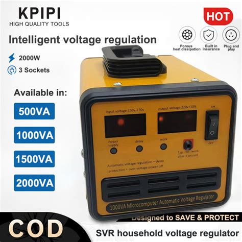 Automatic Voltage Regulator 2000watts Avr Power Supply Surge Protection Svr 2000va 1500va 1000va