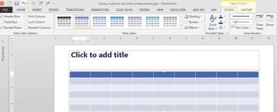 Create A Table From Excel Data In PowerPoint