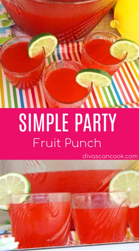 Simple Party Fruit Punch Non Alcoholic Recipe Fruit Punch Recipe Punch Recipes Vodka