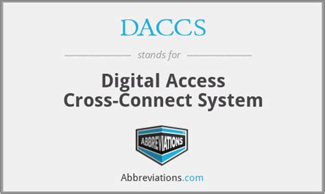 Daccs Digital Access Cross Connect System