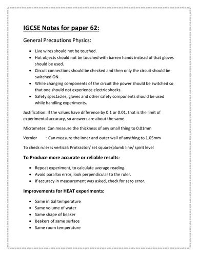 Complete Physics Igcse Atp Guide Teaching Resources