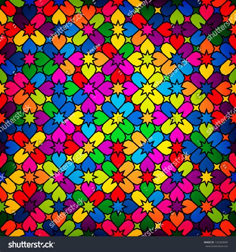 Seamless Varicolored Dotted Pattern Vector Illustration 132363044