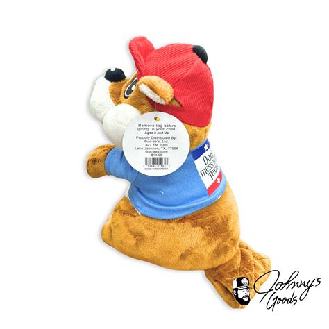Buc Ees Beaver Dont Mess With Texas Stuffed Toy Plush Johnnys Goods