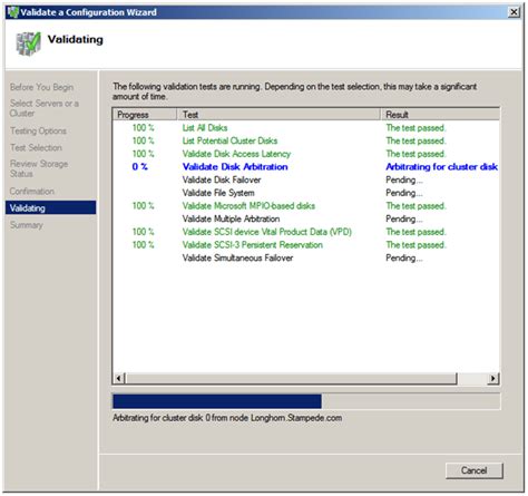 Cluster Validation Wizard And Failover Clusters